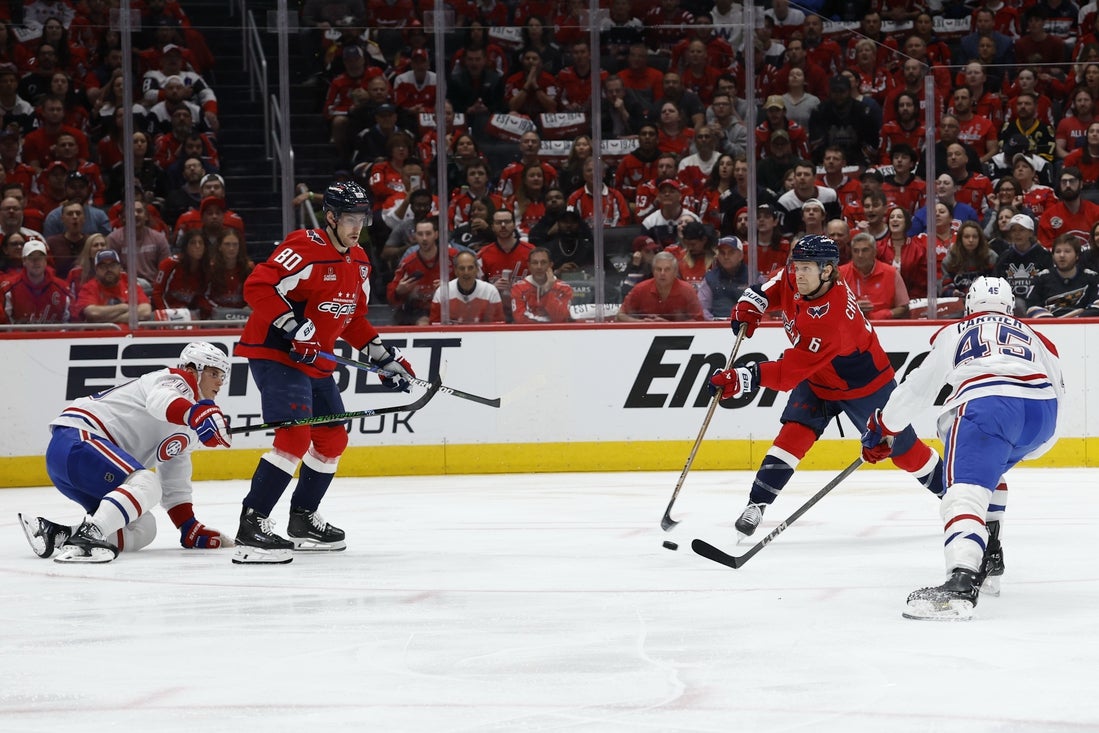 NHL News: Connor McMichael's pair guide Caps to 2-0 series lead over ...