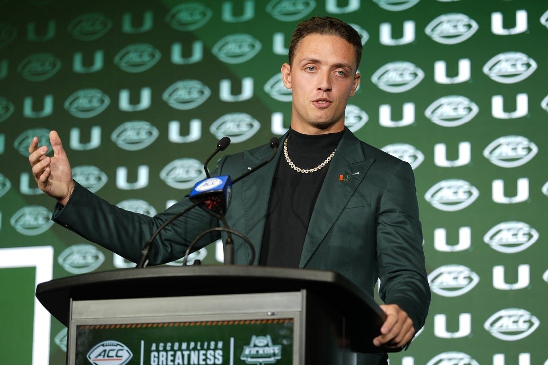 NCAAF News: ACC Kickoff notebook: Carson Beck back to 100% ahead of ...