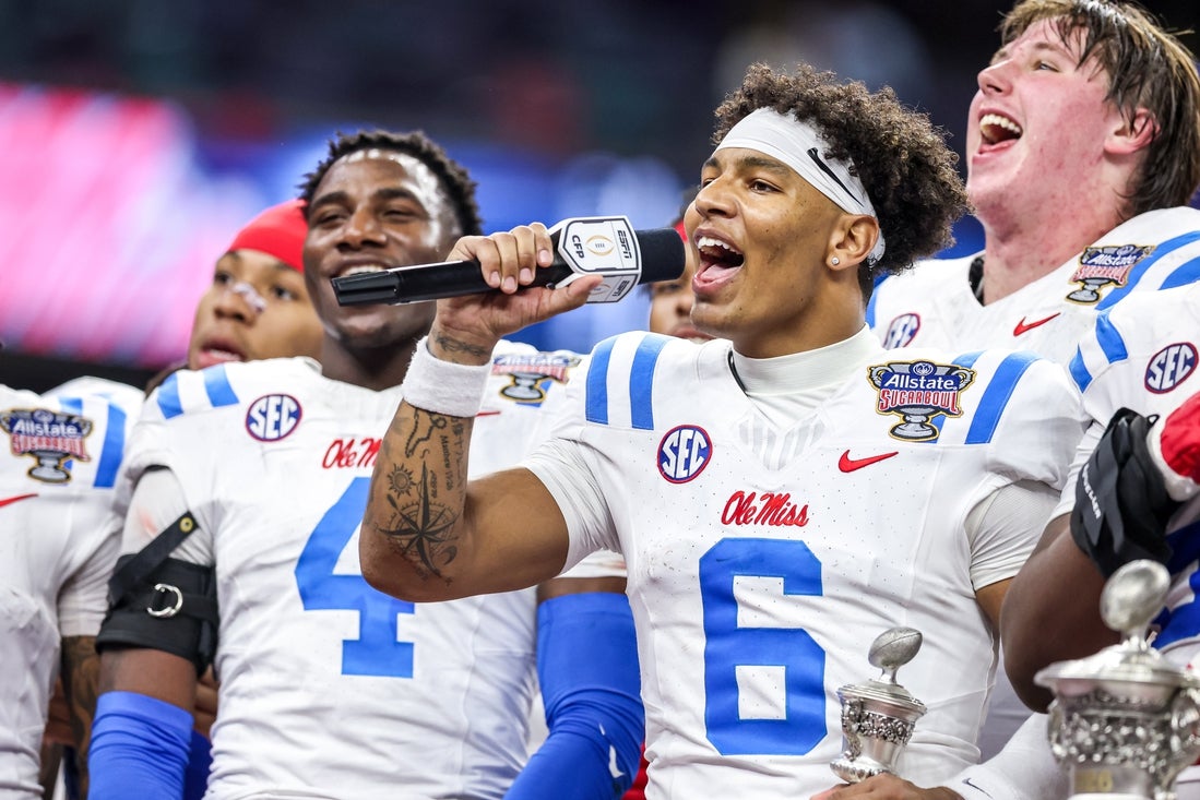 NCAAF News: No portal plans, Ole Miss QB Trinidad Chambliss to stay if ...